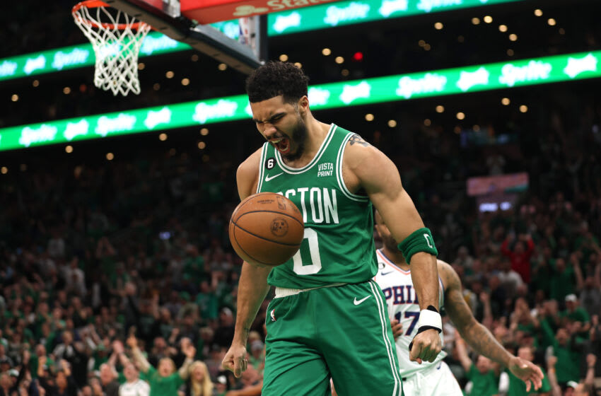 Jayson Tatum sets Game 7 record as Celtics advance past 76ers Jayson Tatum sets Game 7 record as Celtics advance past 76ers