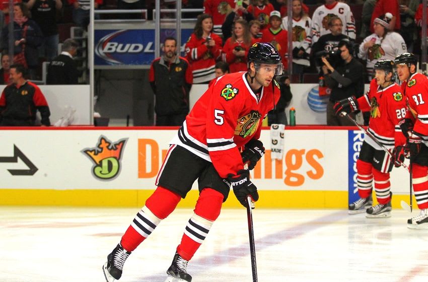 Chicago Blackhawks’ David Rundblad Mistake