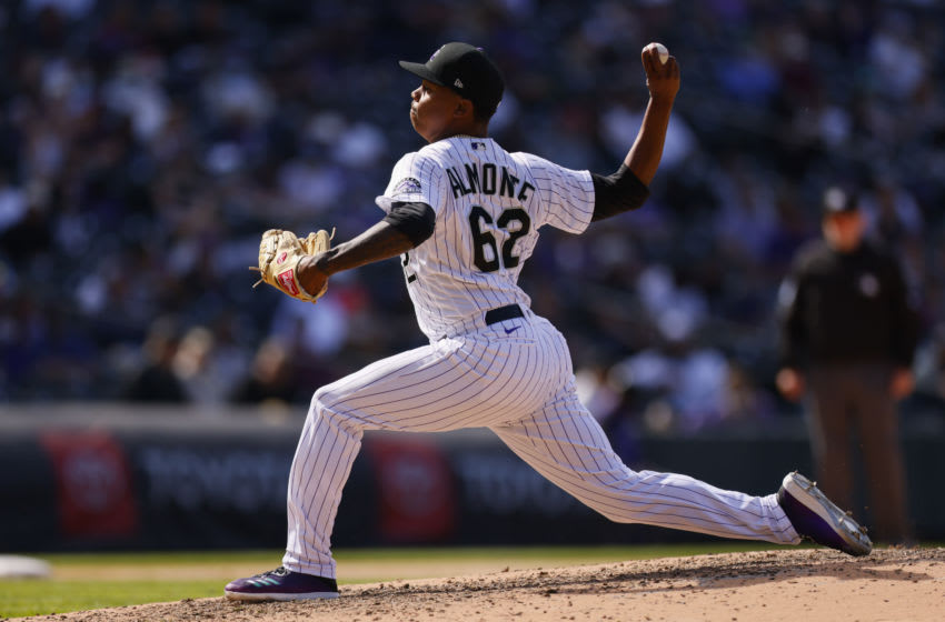 Colorado Rockies: What has been Yency Almonte's main issue in 2021?