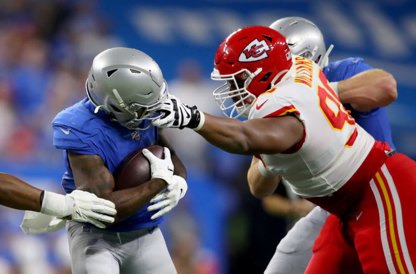 Former Chiefs lineman Xavier Williams works out for Patriots