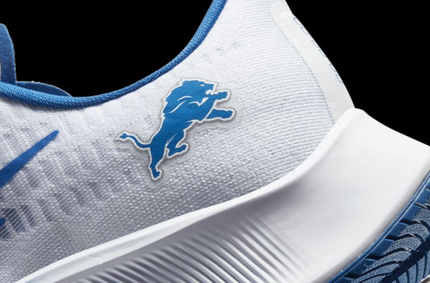 These Detroit Lions Nike running shoes are awesome