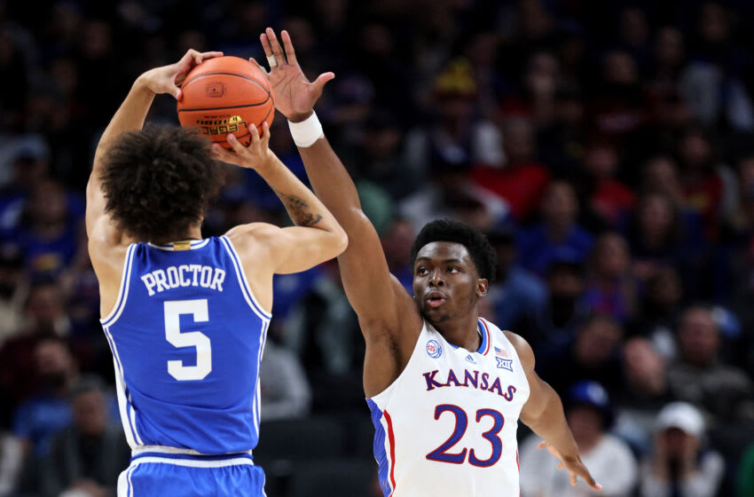 Kansas basketball: Ernest Udeh Jr. schedules visits with KU rival and ...