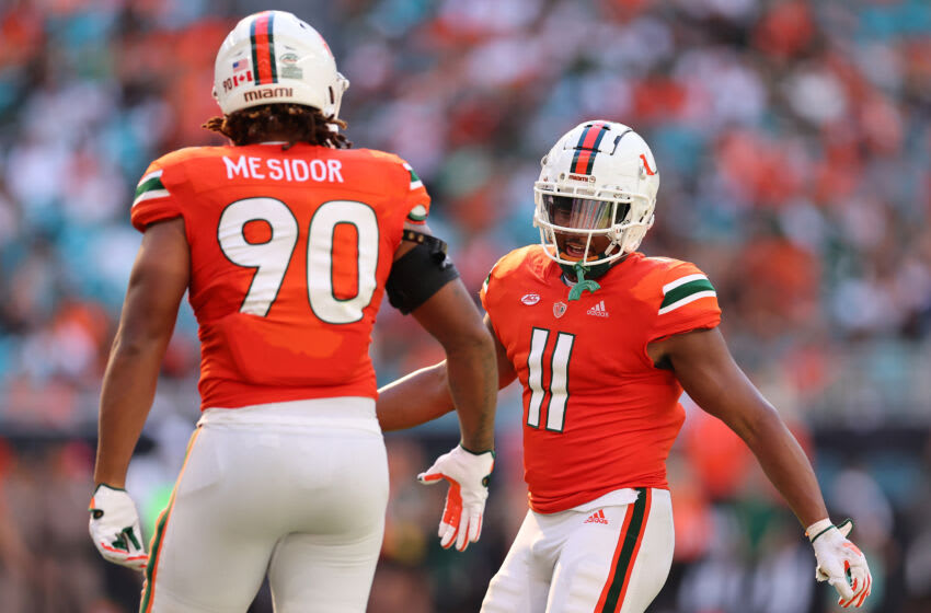 Two Miami football players top 10 transfers at their position nationally