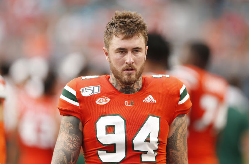 Miami Hurricanes DL Jaelen Phillips and P Lou Hedley ACC POtW