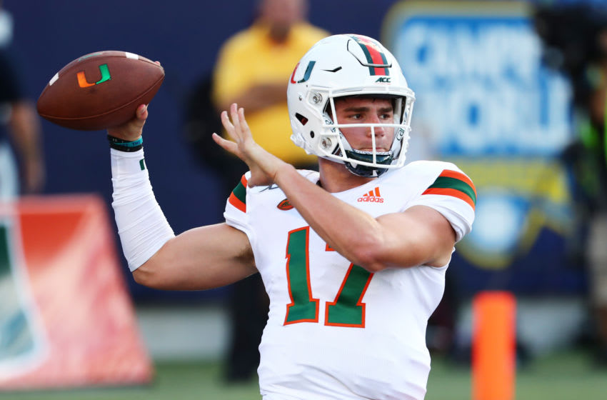 Jake Garcia pushed ball downfield more than Tyler VanDyke during spring