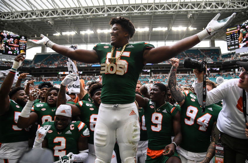 Miami football defensive end projected 2020 depth chart