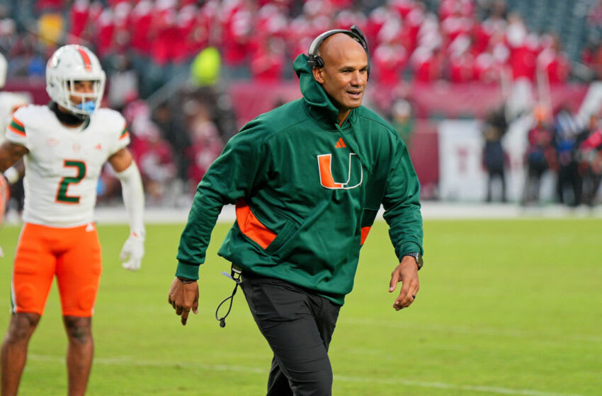 Miami Football: DL Coach Jason Taylor rises to top 5 ACC recruiter