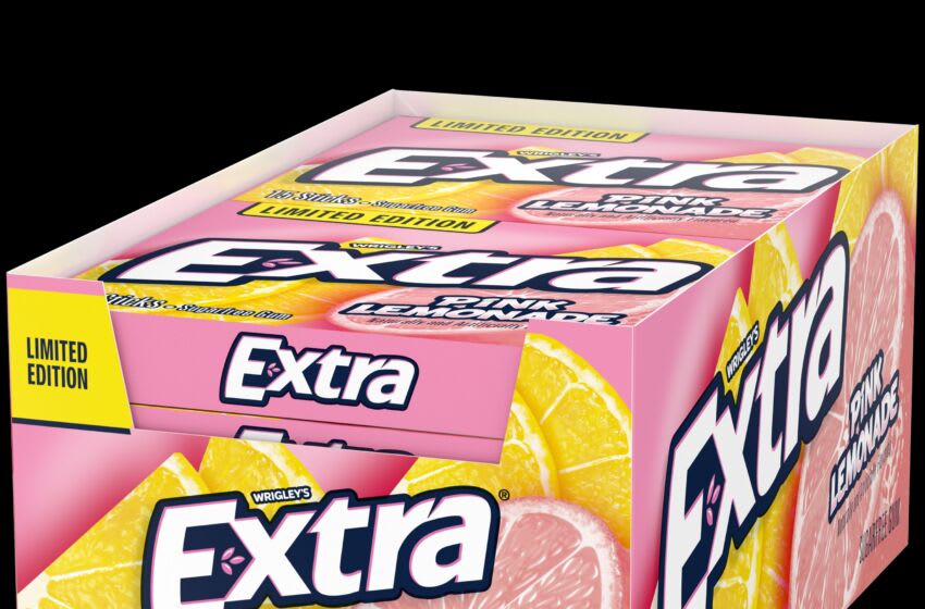 Bright, vibrant and refreshing: EXTRA Pink Lemonade gum brings a taste ...