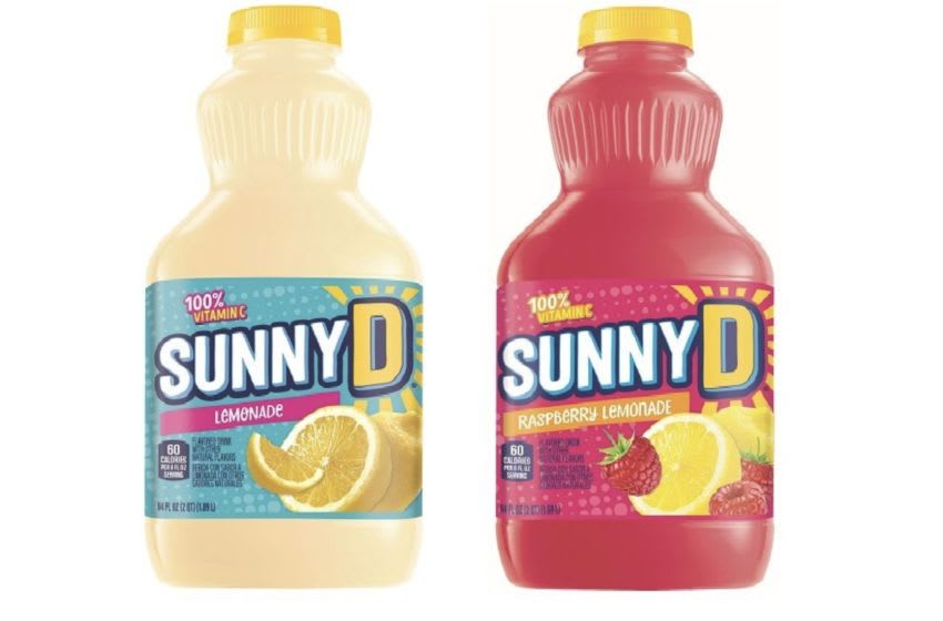 New SUNNYD flavors: Lemonade and Raspberry Lemonade