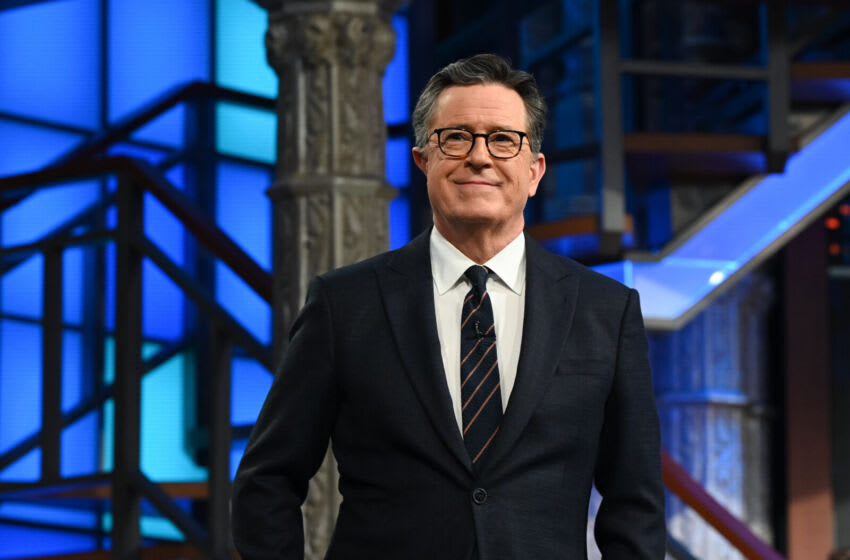 Stephen Colbert’s monologue finally recaps Trump’s mugshot, indictments ...