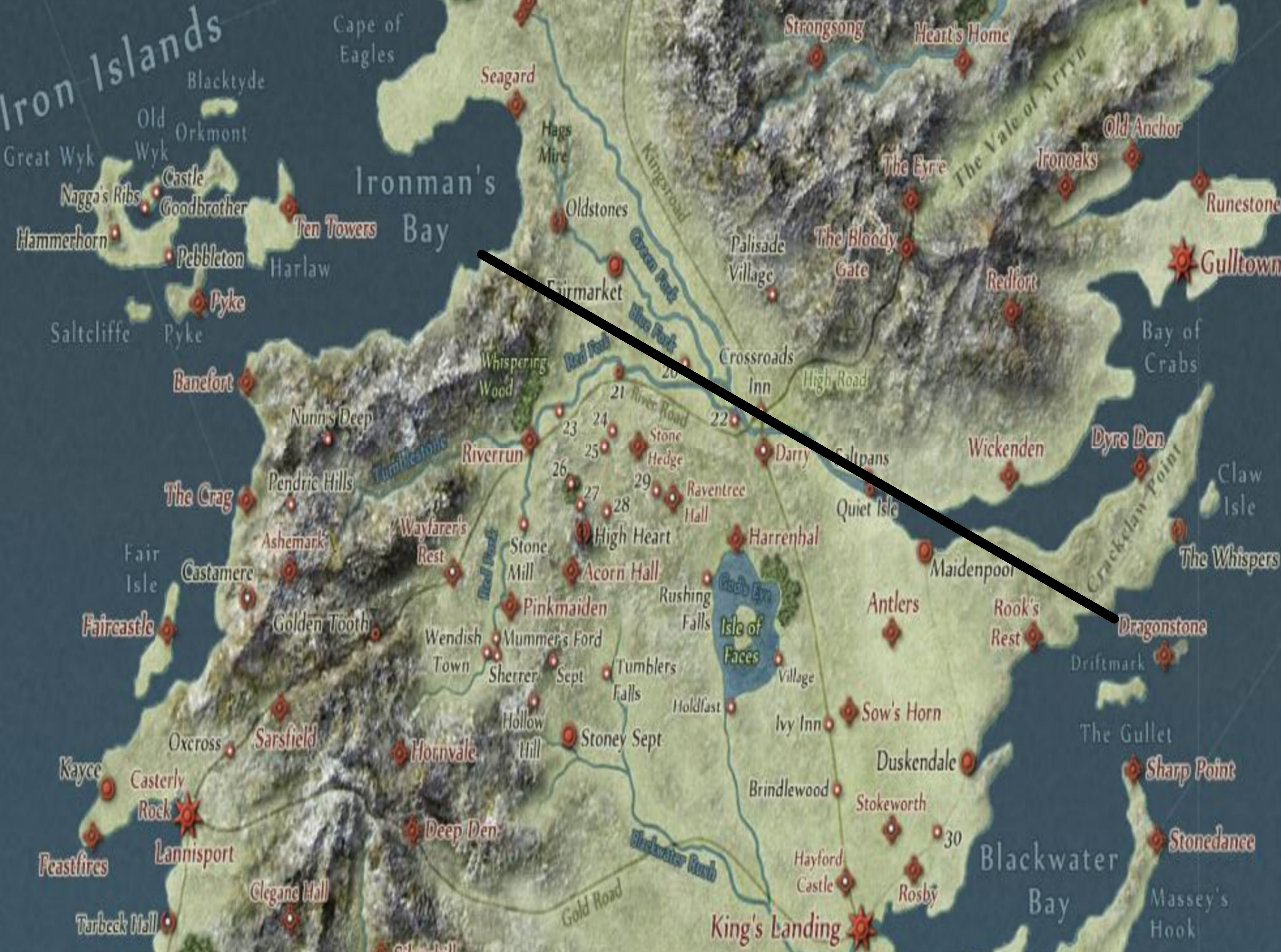 Game Of Thrones Map The Wall Beyond The Wall Fantastic Maps
